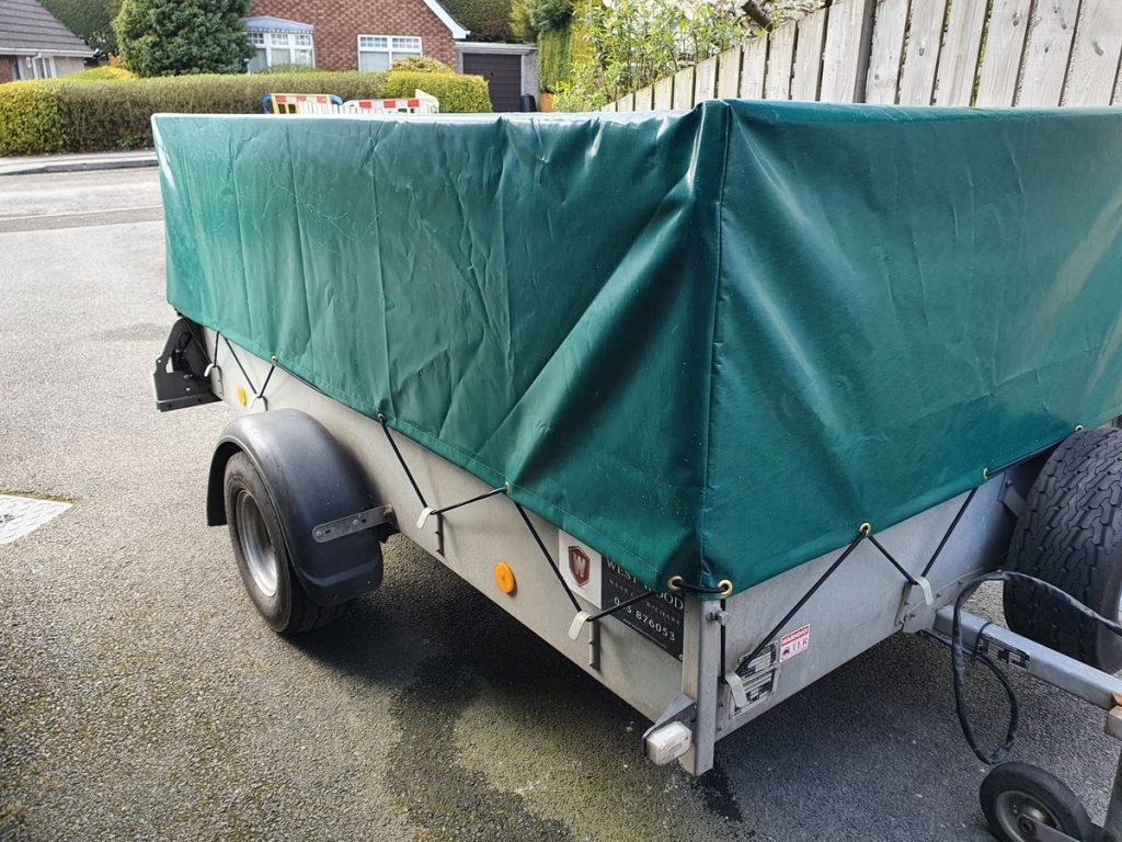 Bike Trailer Ifor Williams P8E Hand Made PVC Transit Cover With Full ...